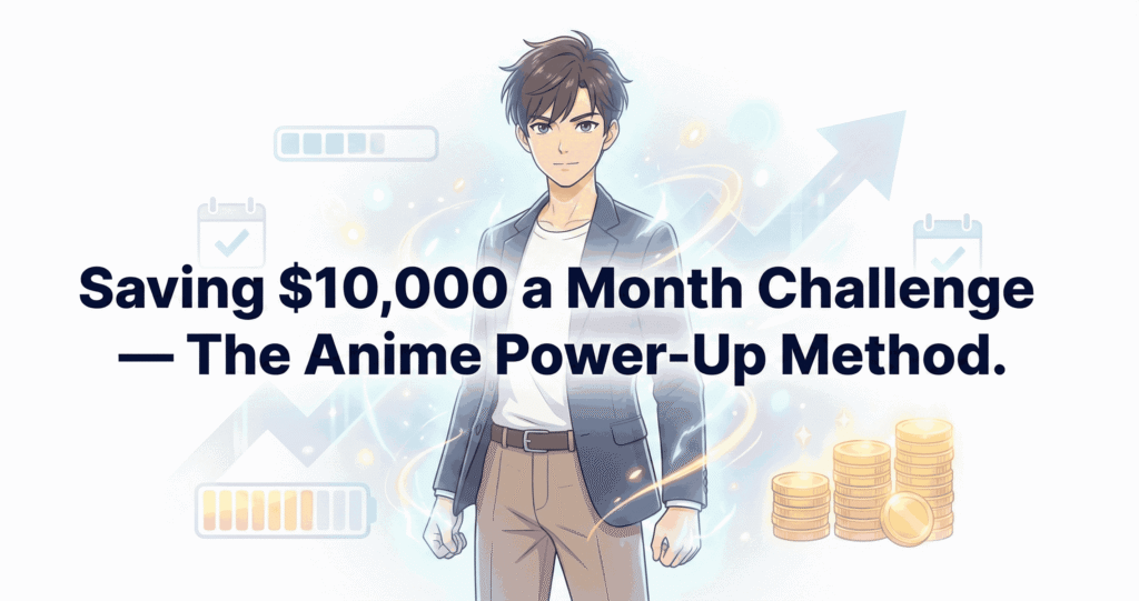 Saving $10,000 a Month Challenge — The Anime Power-Up Method ...