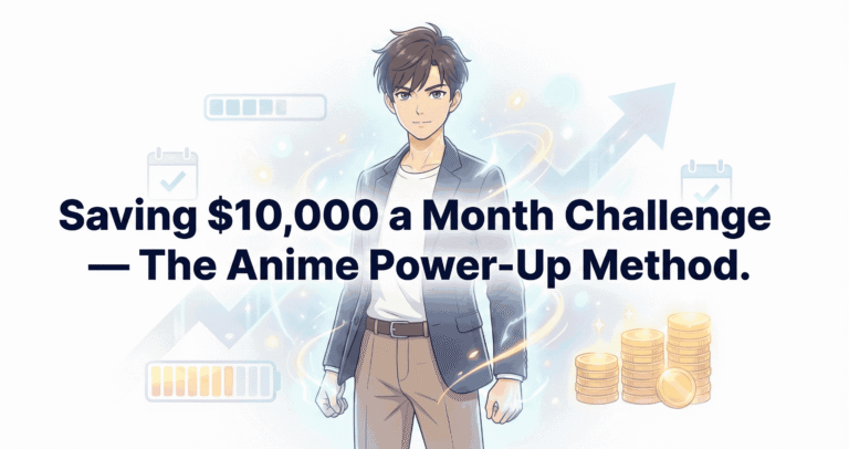 Saving $10,000 a Month Challenge — The Anime Power-Up Method ...